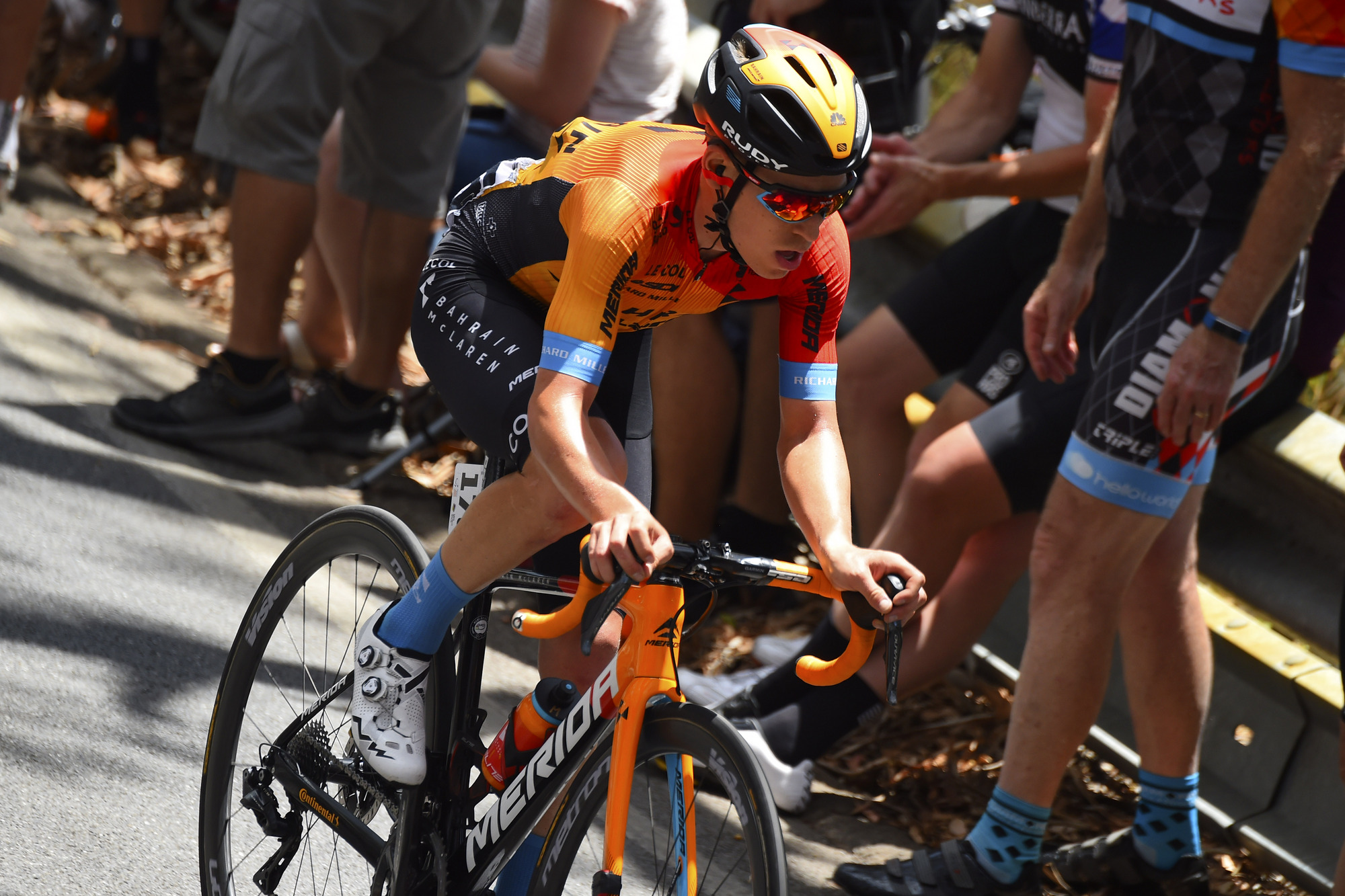 Pernsteiner is in the top ten overall at the Santos Tour Down Under ...