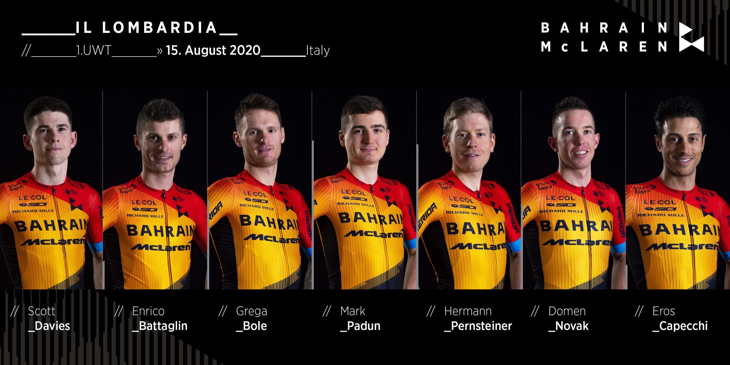 Team Bahrain McLaren to the Monument 'Il Lombardia'. - Team Bahrain ...