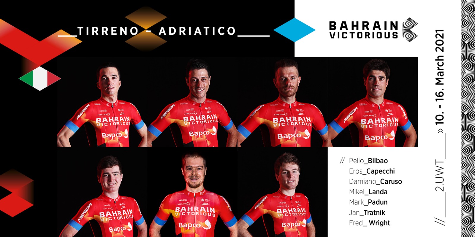 Team Bahrain Victorious looking forward to Tirreno-Adriatico - Team ...