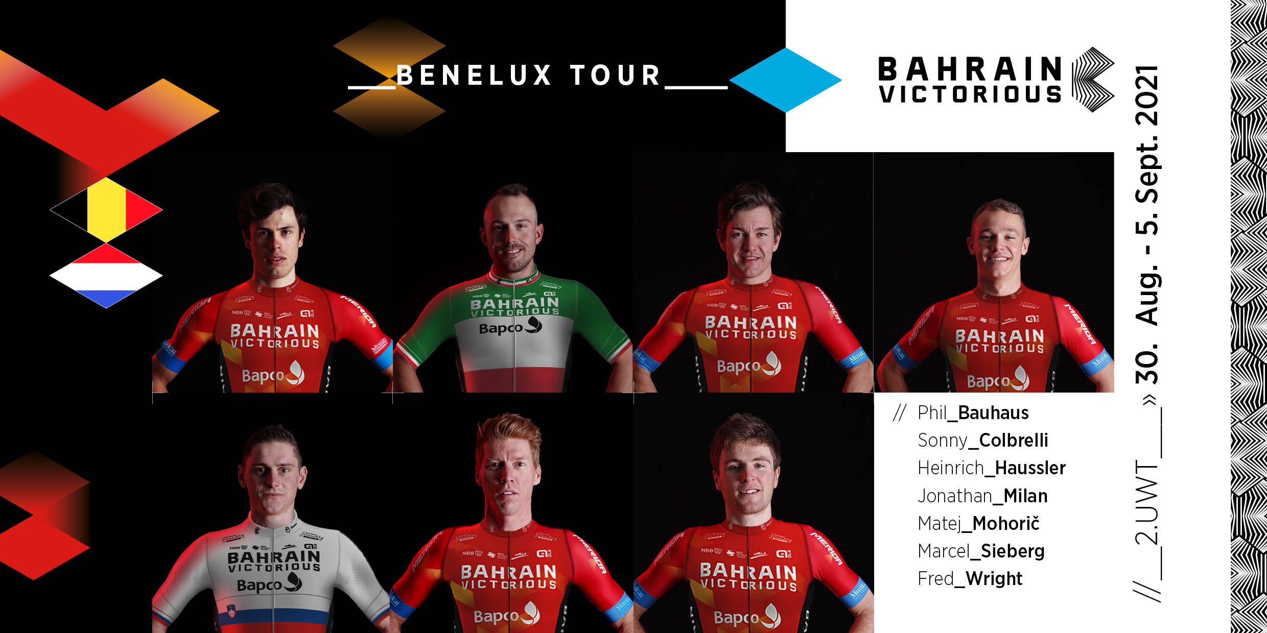 Bahrain Victorious to Benelux Tour - Team Bahrain