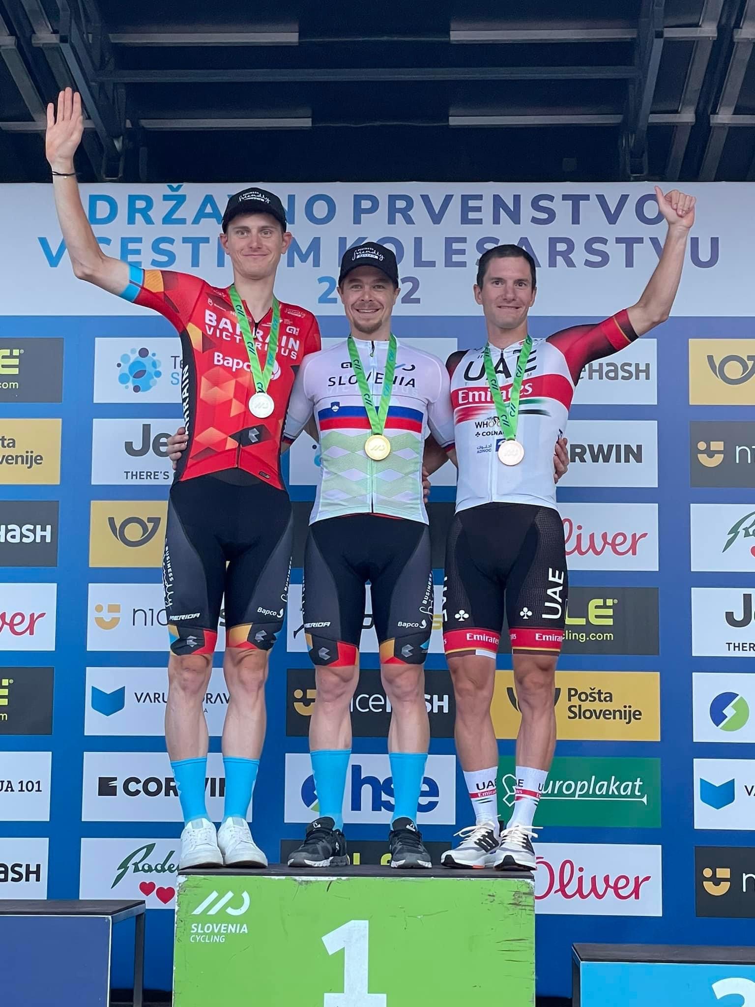 Jan Tratnik Wins Slovenian ITT National Championships - Team Bahrain