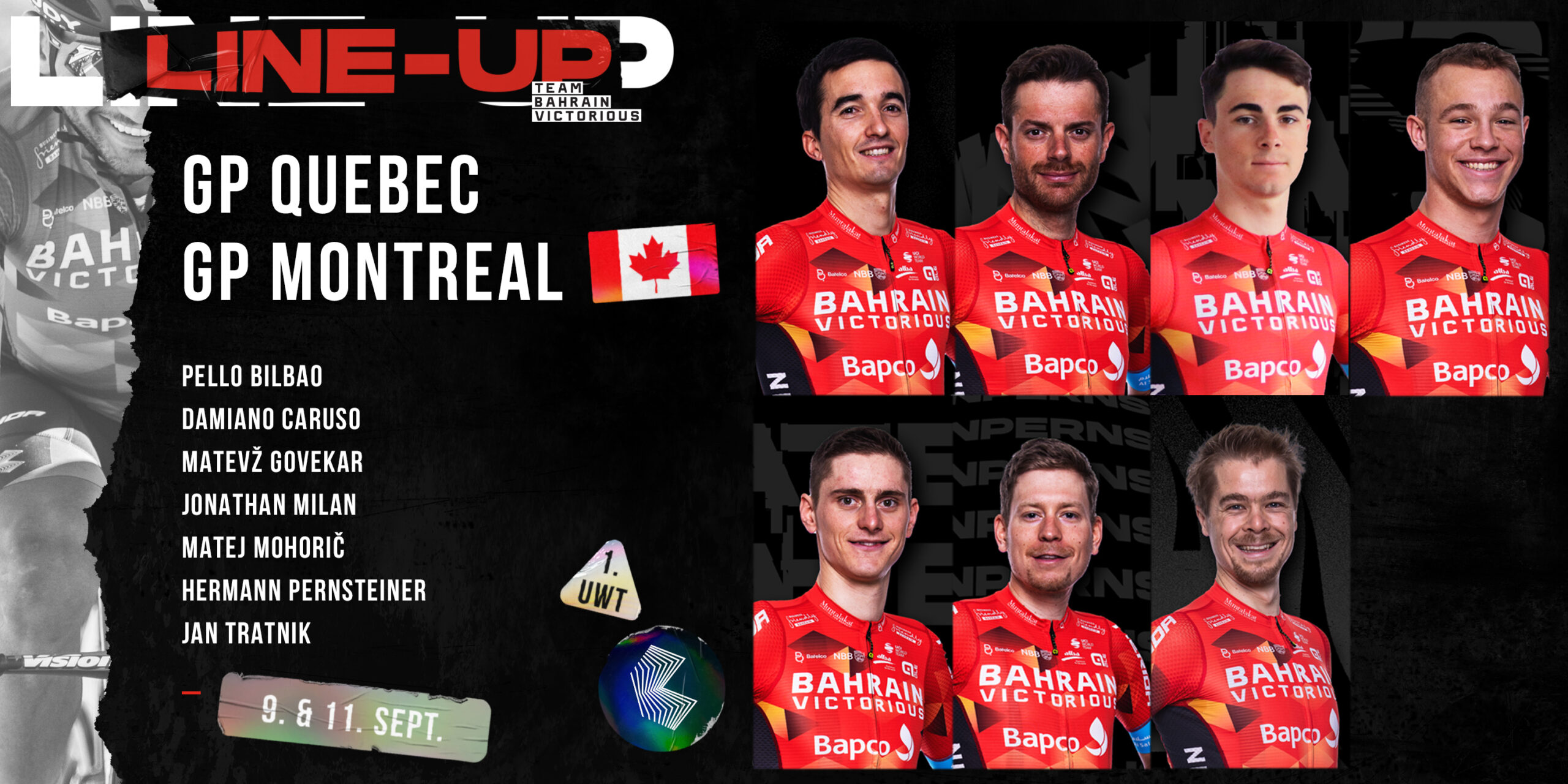 Bahrain Victorious set for Canada - Team Bahrain