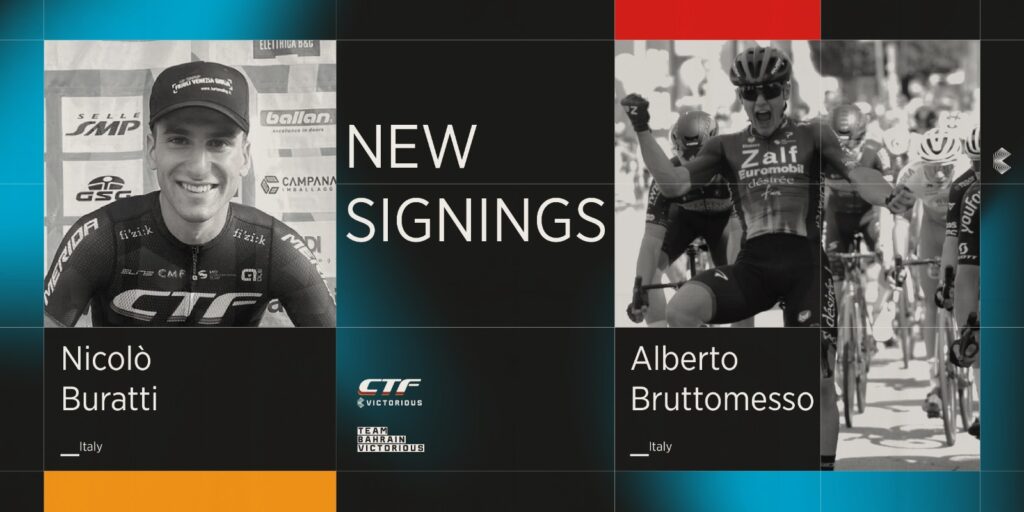 Bahrain Victorious sign Buratti and Bruttomesso, two young talents for ...