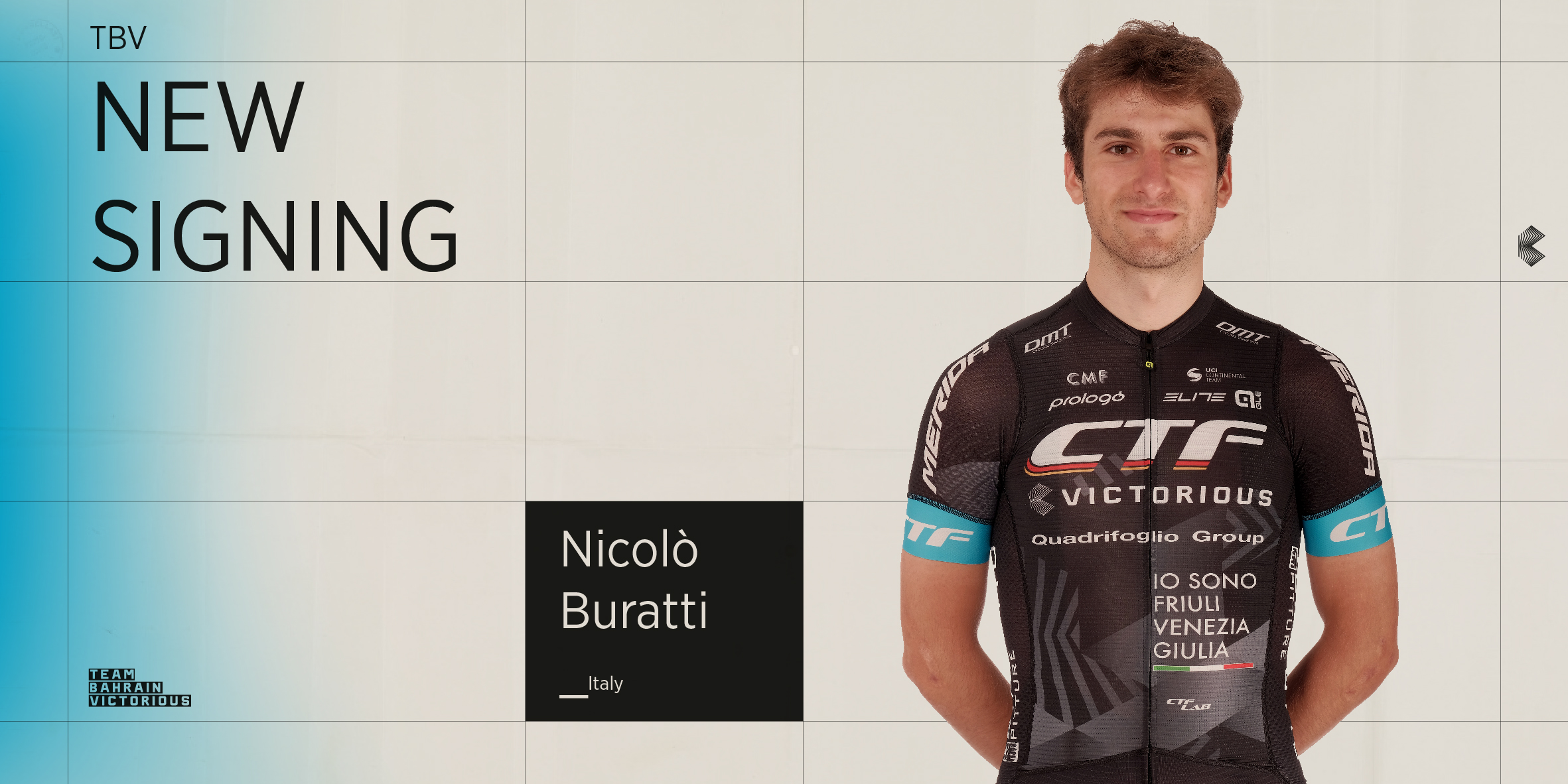 Nicolò Buratti Joins Bahrain Victorious - Team Bahrain