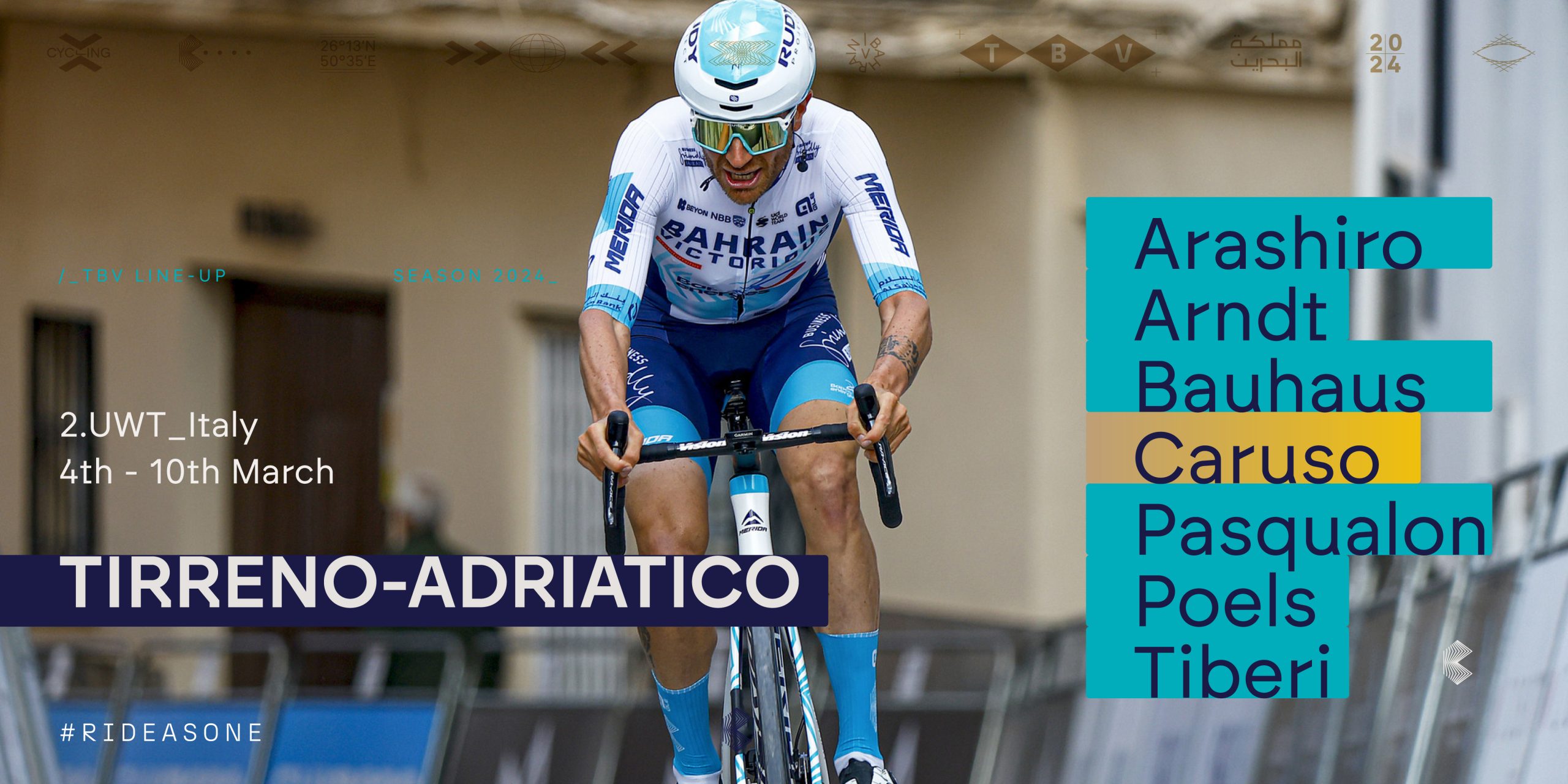Bahrain Victorious to Tirreno-Adriatico - Team Bahrain Victorious